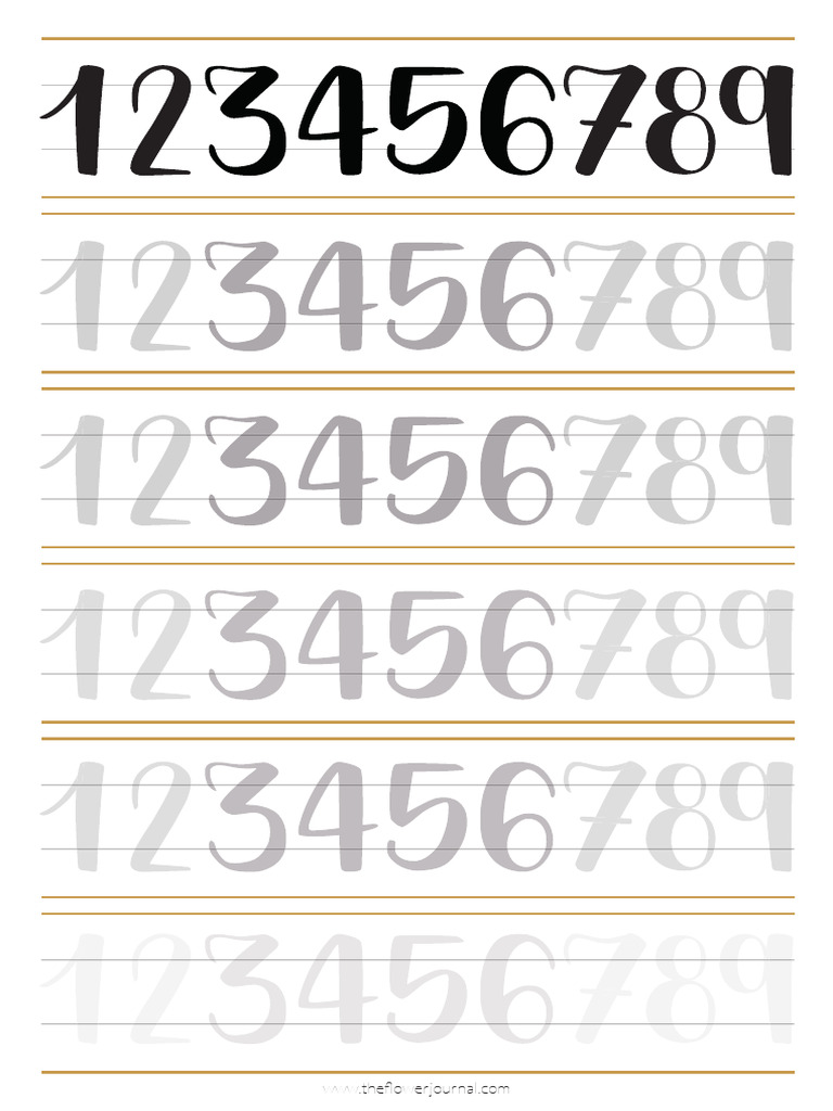 Lettering Numeros | PDF