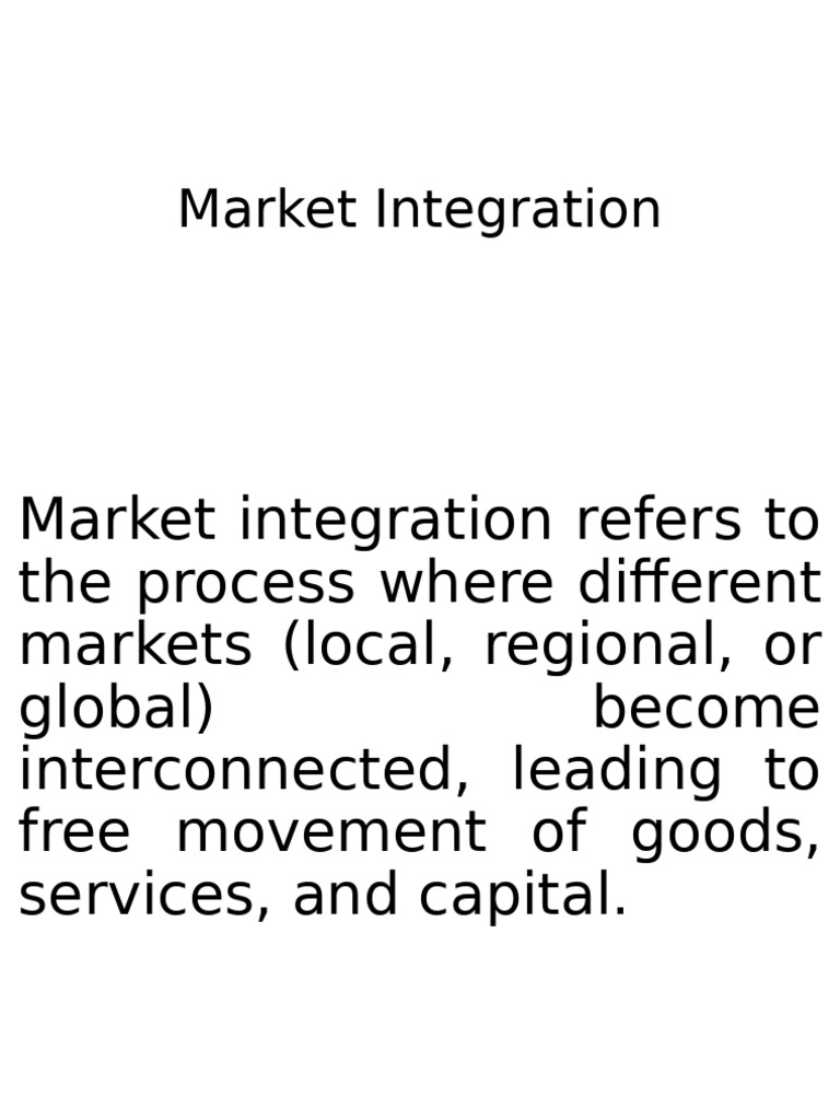 Market-Integration | PDF
