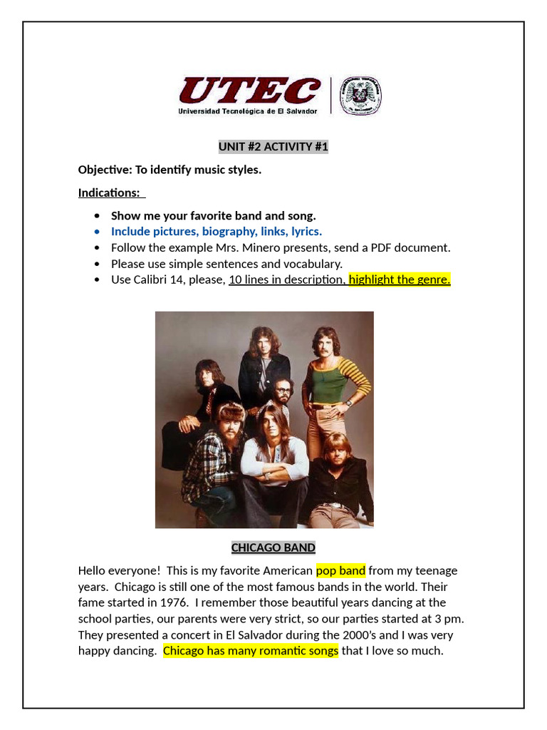 Unit #2 - Activity #1 | PDF