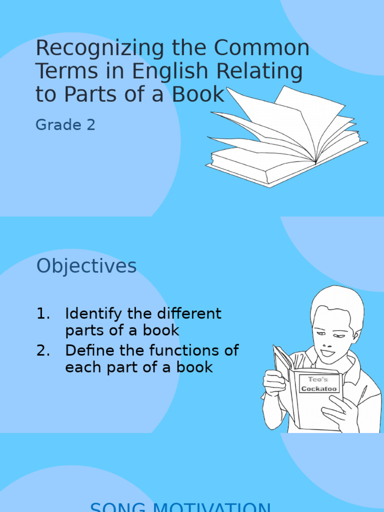 Parts of a Book for Grade 2 Students | PDF | Books