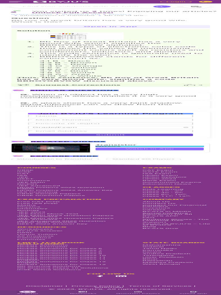 BB Roy of Great Britain Has A Very Good Wife. What Is This | PDF ...