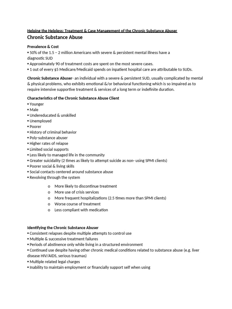 Helping the Helpless Powerpoint | PDF | Chronic Condition | Substance Abuse