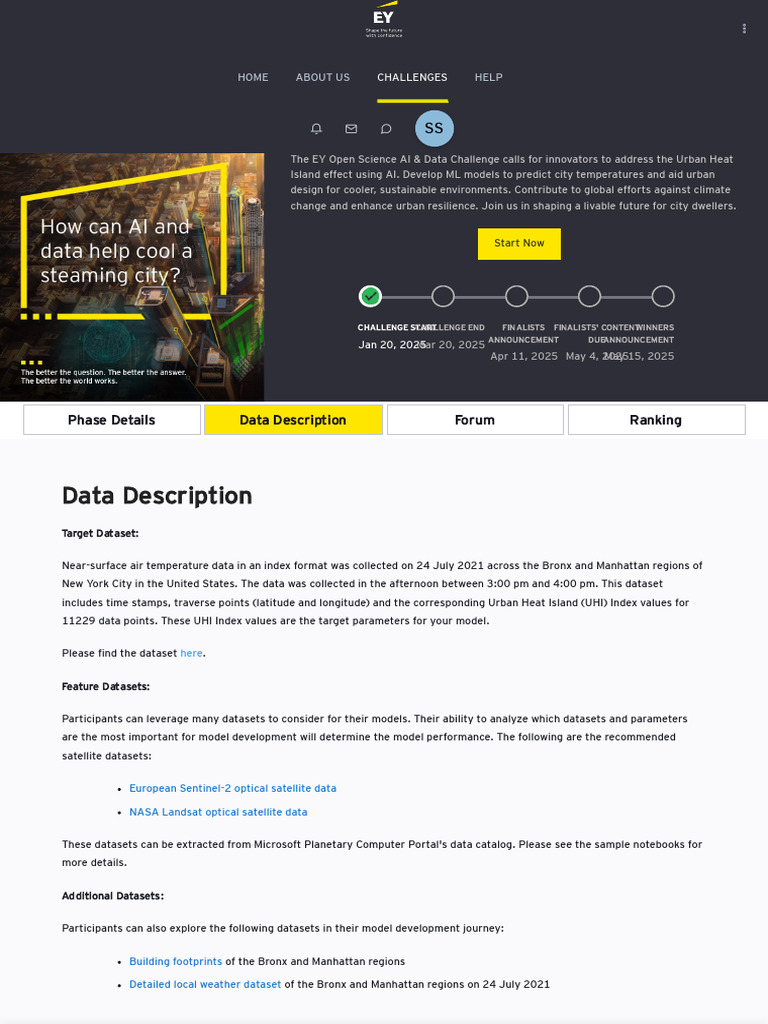 EY Open Science Data Challenge 2025 | PDF | Data