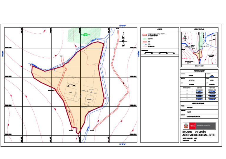 Pe-330 Chavín Wgs84 | PDF
