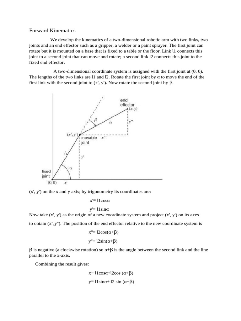 Forward Kinematics | PDF