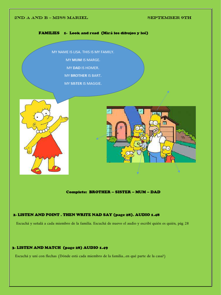 Simpson Family Presentation and Practice | PDF