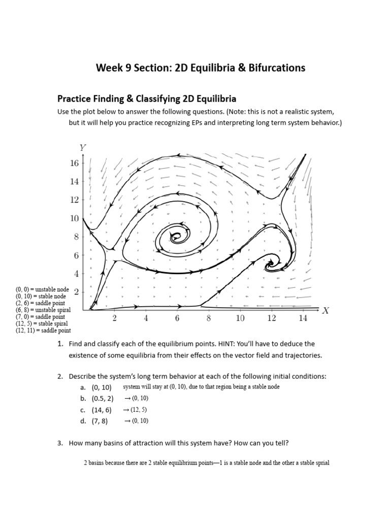 Week 10 Lab Section #9 Worksheet | PDF | Chemical Equilibrium | Attractor