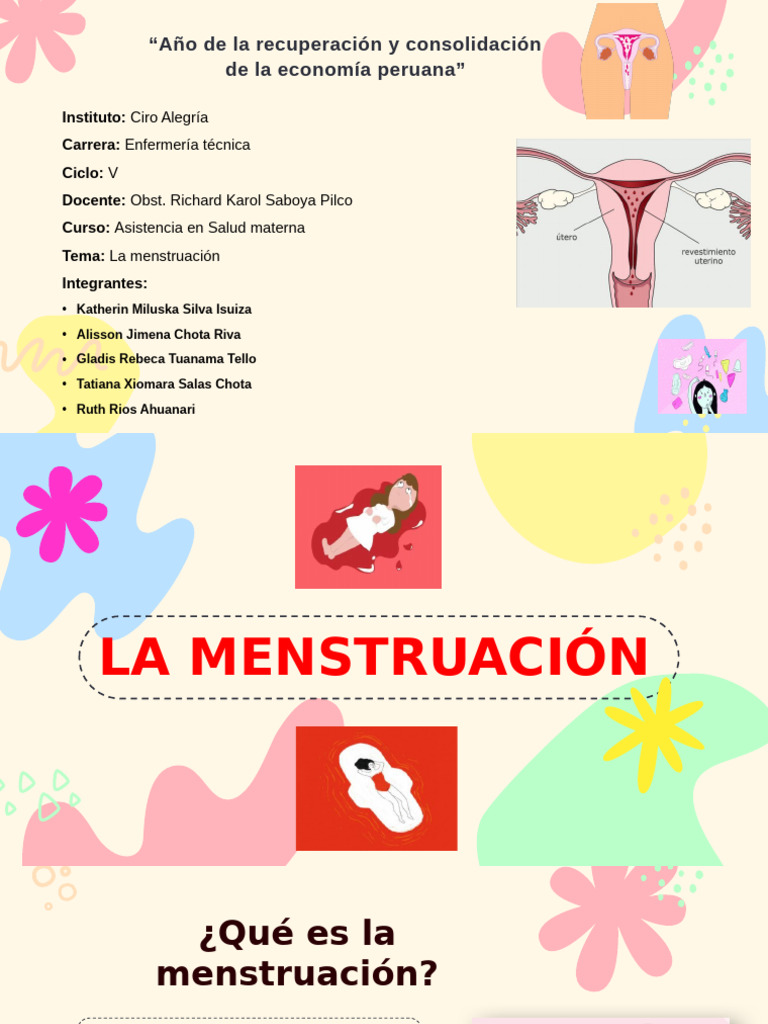 La Menstruacion | PDF | Menstruación | Ciclo menstrual