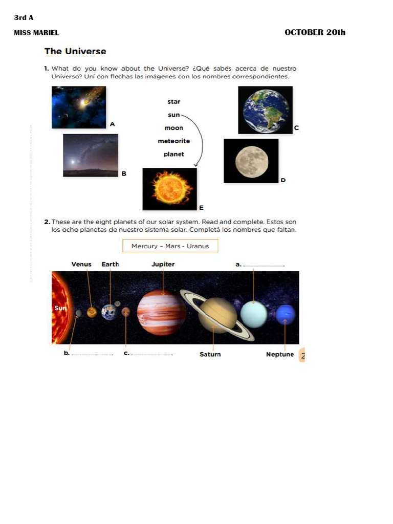 Read and Color: Astronauts Activity | PDF