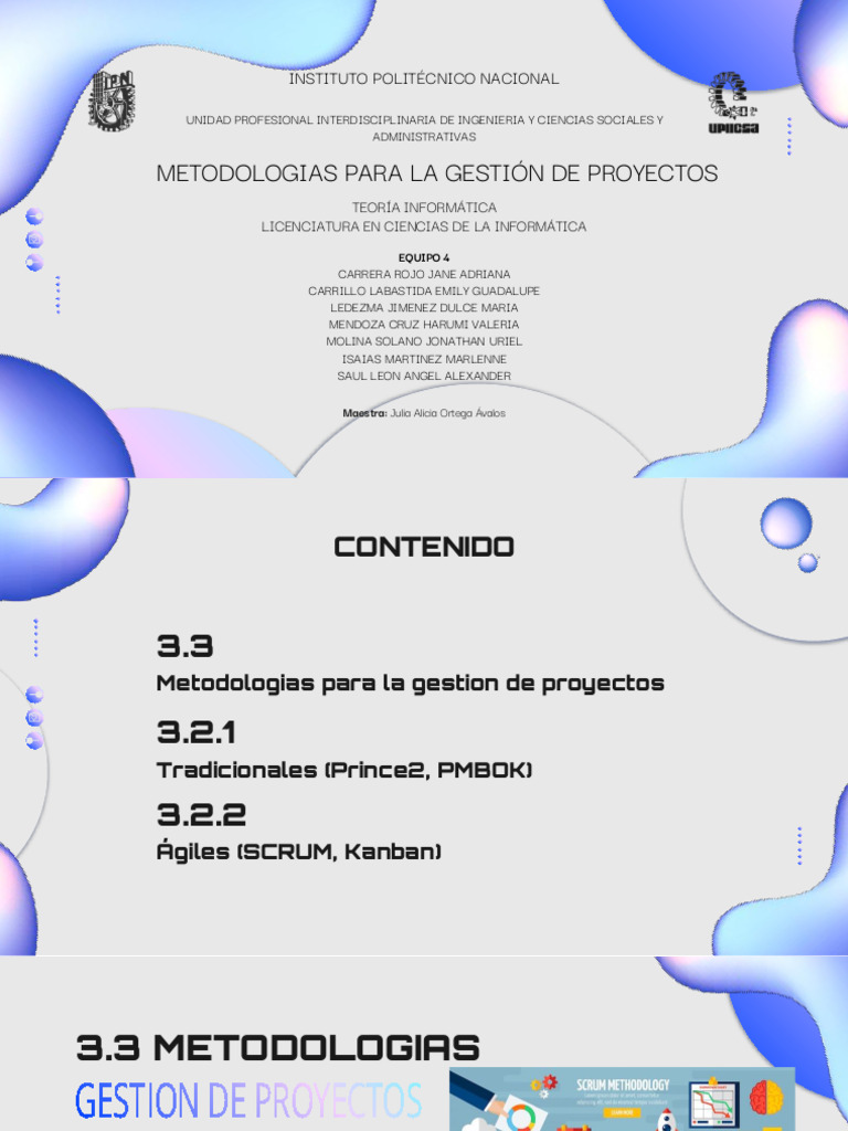 Equipo4-Mpgp 1 | PDF | Scrum (desarrollo de software) | Planificación de recursos empresariales