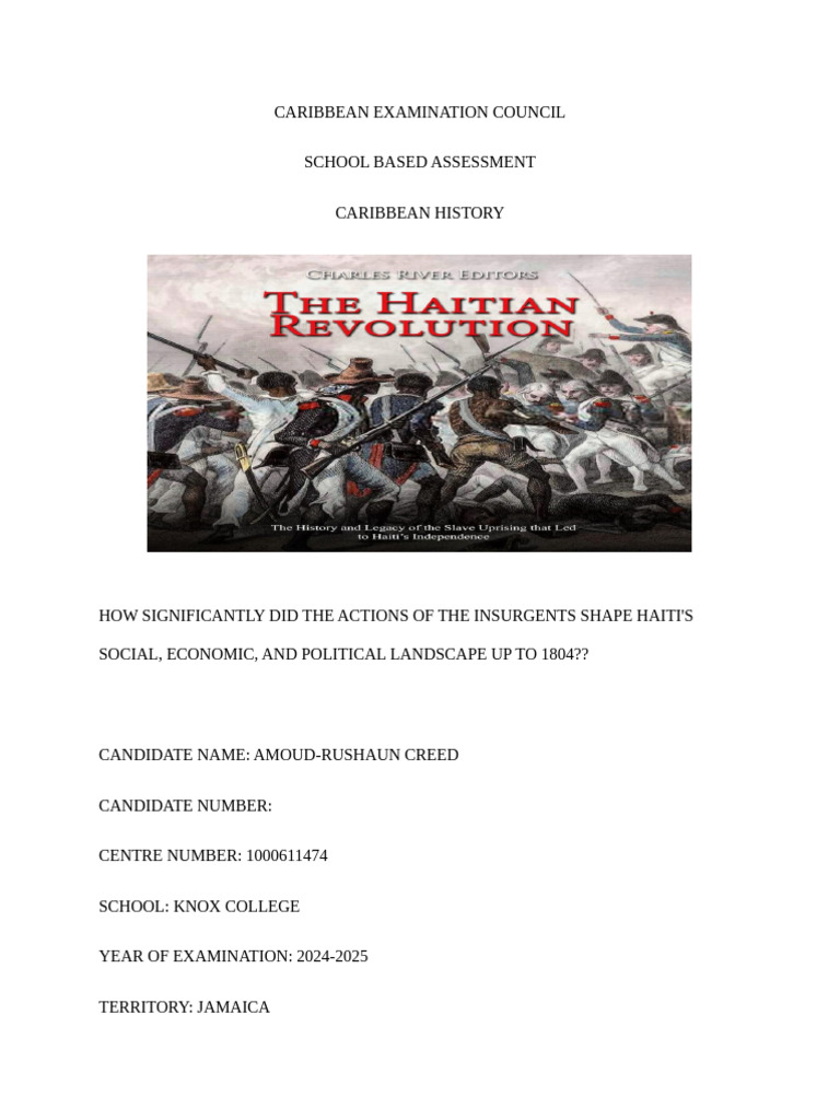 Caribbean Examination Council | PDF | Haiti | African Diaspora