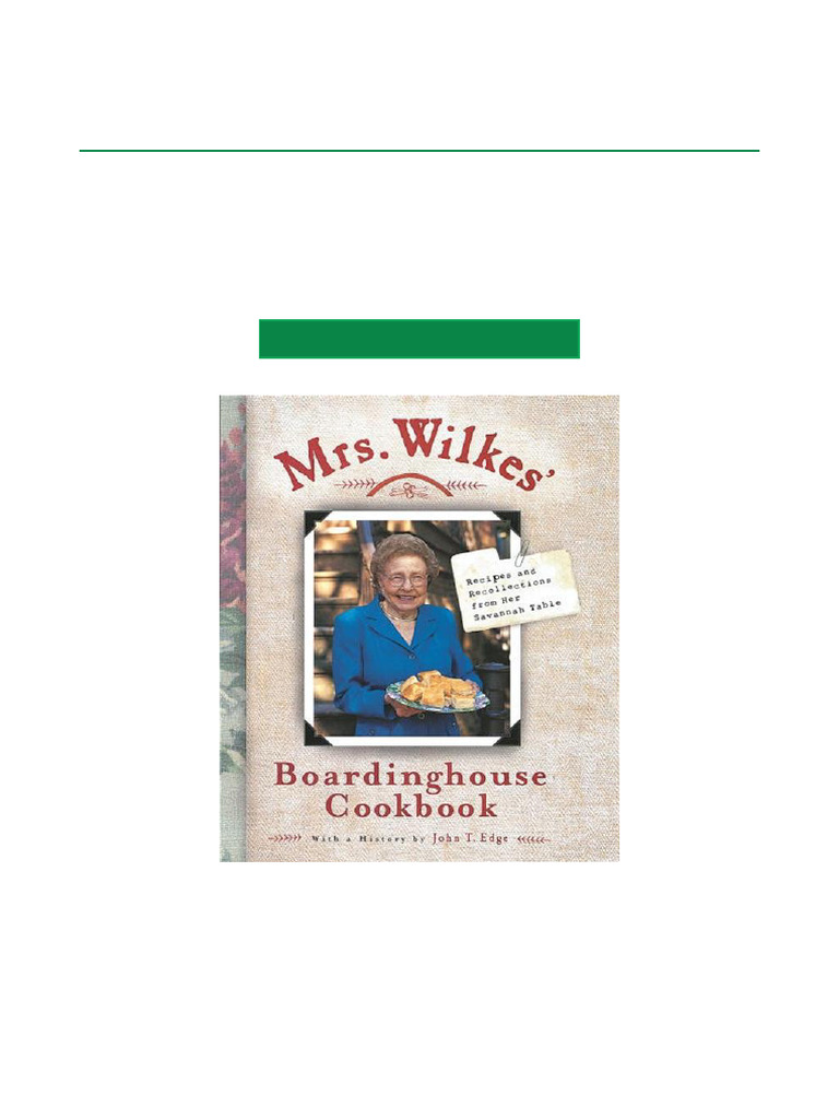 Mrs. Wilkes' Savannah Cookbook | PDF