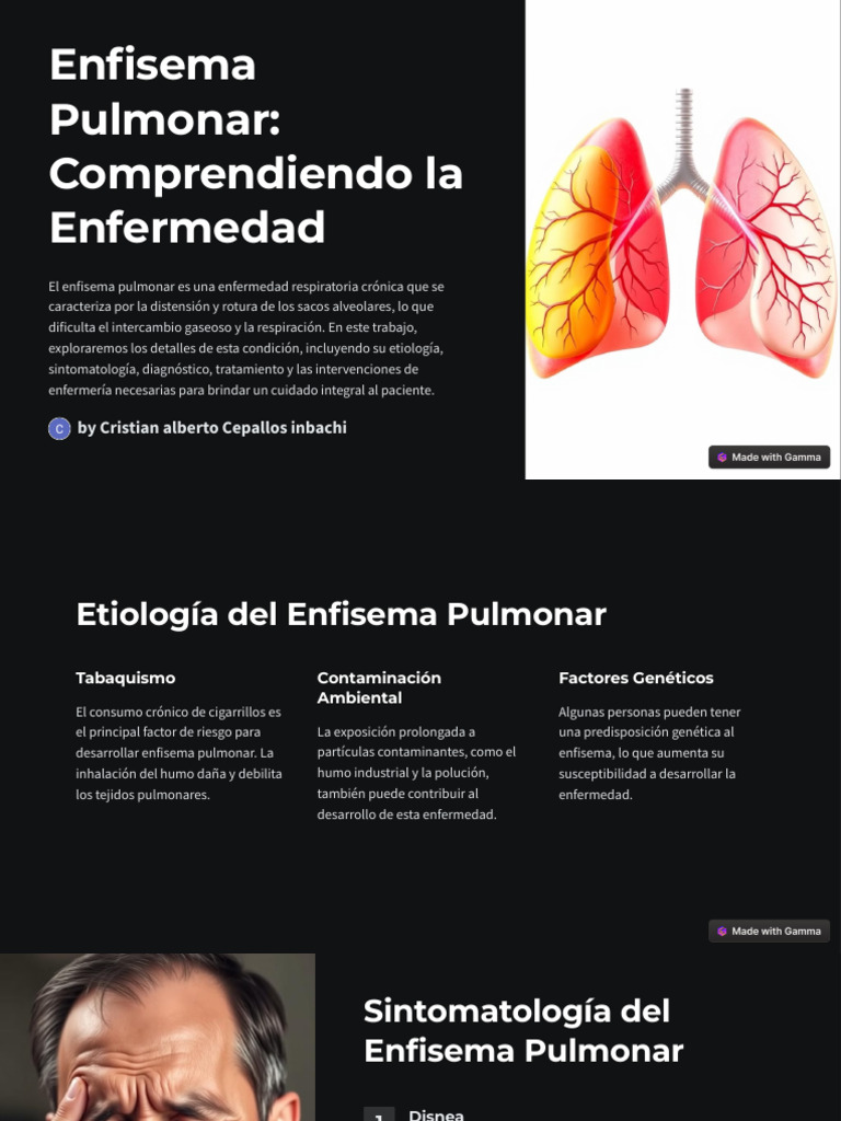 Enfisema Pulmonar: Causas y Tratamiento | PDF | Enfermedad pulmonar ...