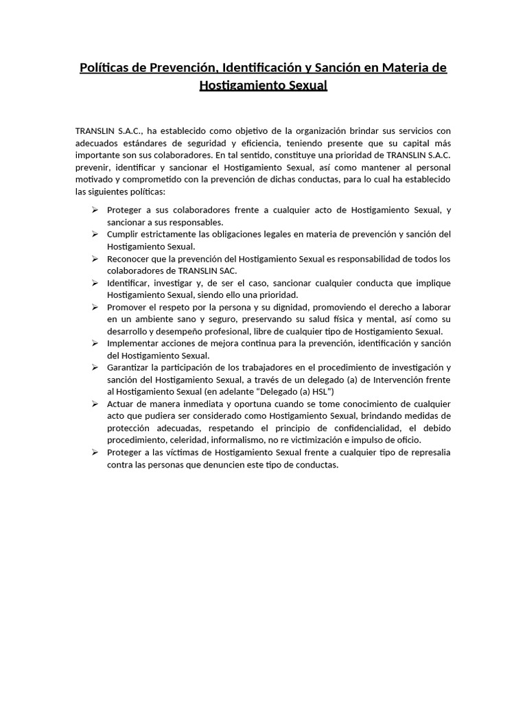 Politica HSL | PDF