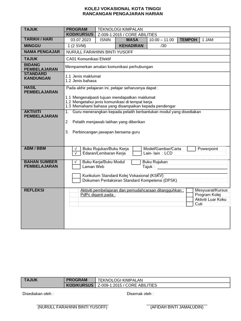 RPH 2023 (MTK) | PDF