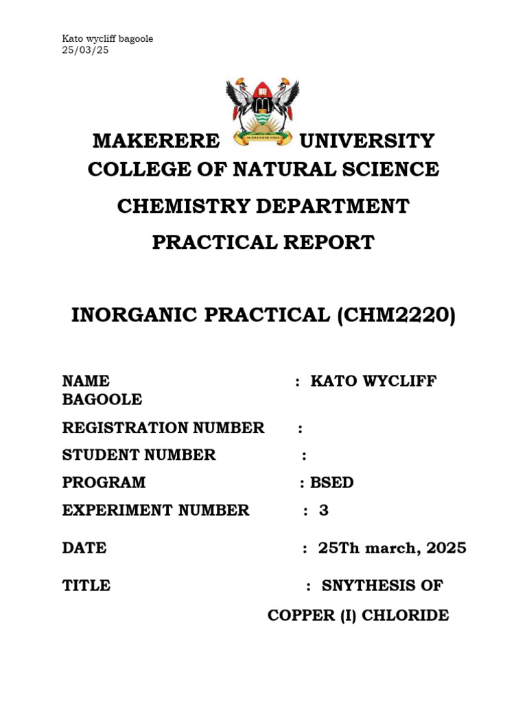 Oxidation States of Copper in CuCl2 and CuCl | PDF | Copper ...