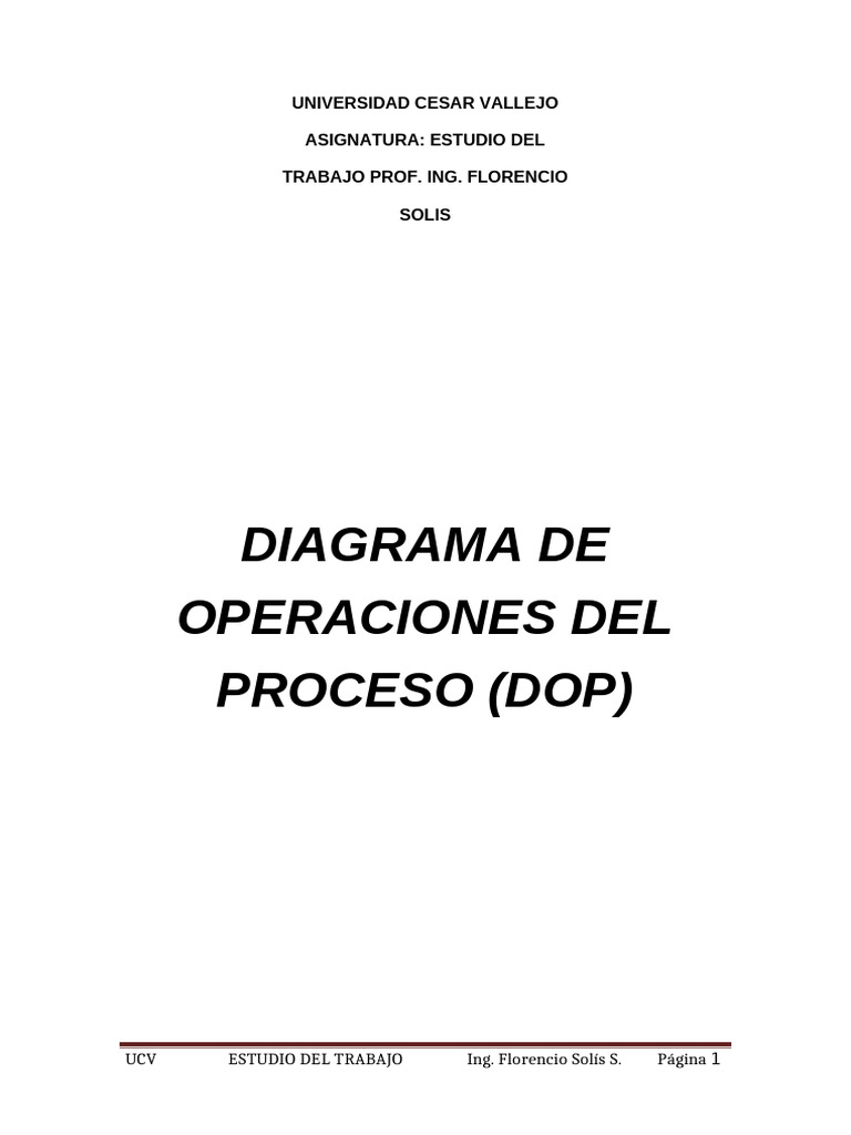 Diagrama de Operaciones Del Proceso Dop | PDF | Panes | Soldadura