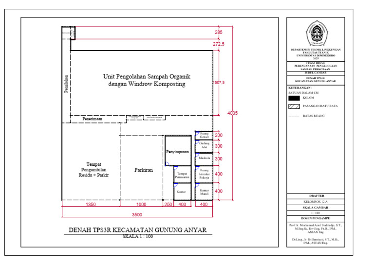 Bismilah Denah Kec Gunung Anyar Tps3r-Layout1 | PDF