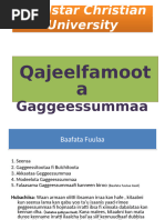 Gaggeessummaa Fi Gaggeessaa Jijjiiramaa | PDF