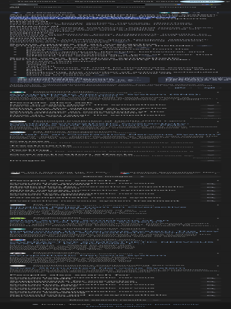 Managing Overactive Sympathetic Nervous System | PDF | Anxiety | Stress ...