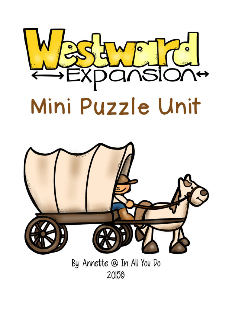 Westward Expansion Mini Puzzle Unit | PDF | Gun | Word Search