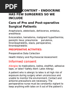 Postoperative Care Checklist for Nurses | PDF
