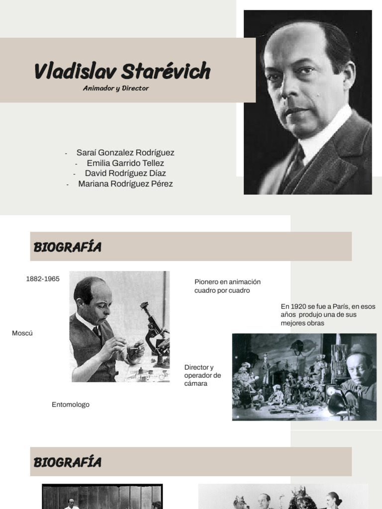 Vladislav Starévich: Pionero de la Animación | PDF | Animación