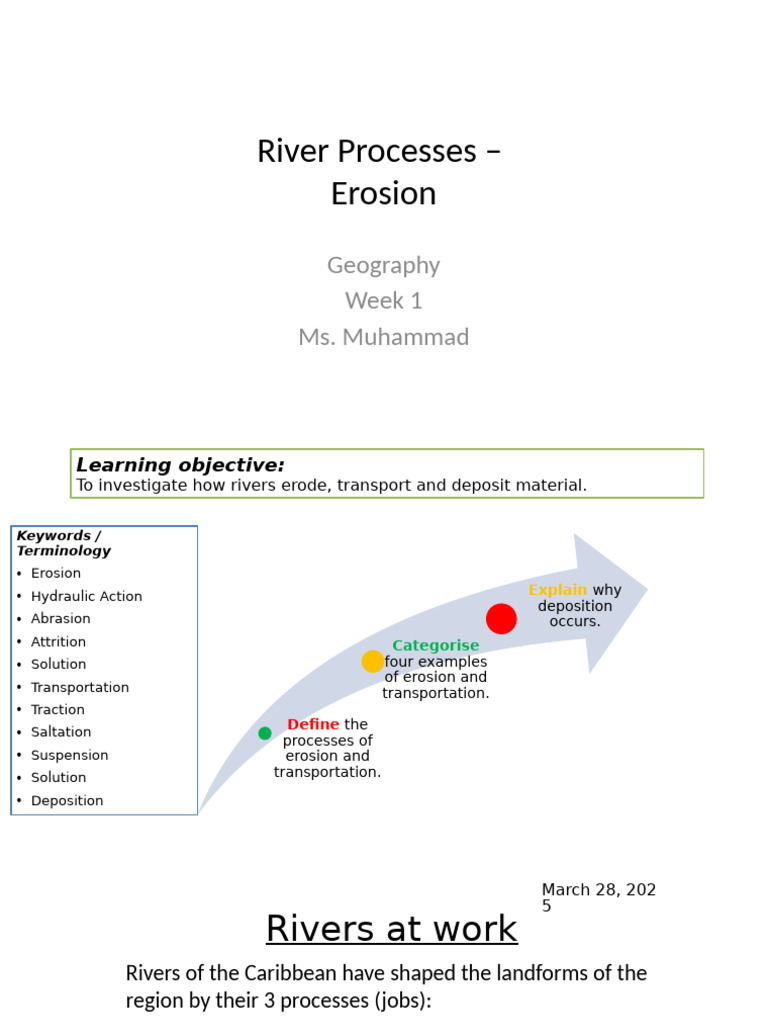 River Erosion and Transportation Processes | PDF | Erosion | Morphology
