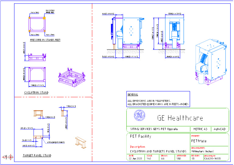CAA200-16005 PT800 on Stand Specifications Rev5 | PDF