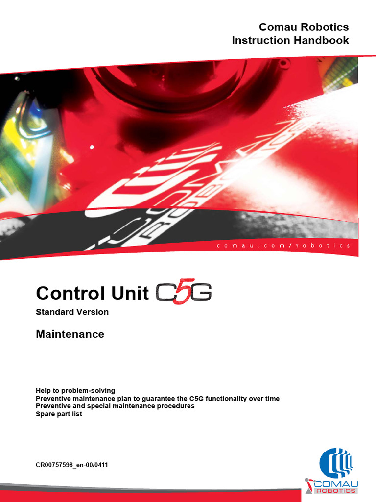 C5G - Maintenance | PDF | Robot | Robotics