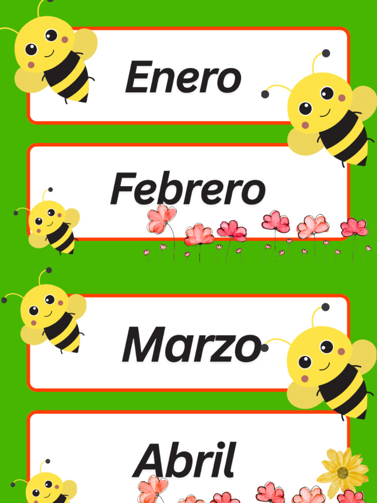 Tarjetas didácticas imprimibles días de la semanas y meses del año en ...