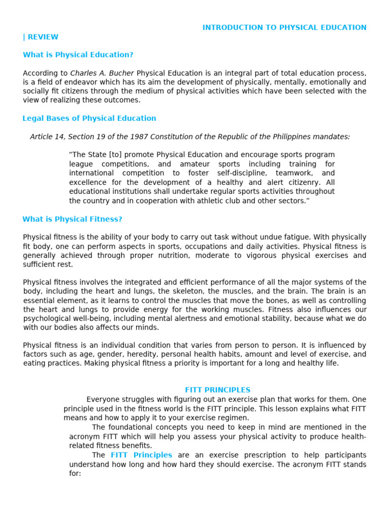 PATHFIT-2-LESSON-1 | PDF | Strength Training | Aerobic Exercise