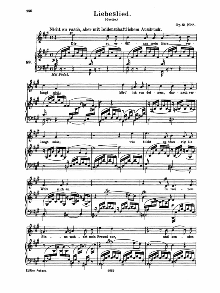 Schumann Liebeslied | PDF