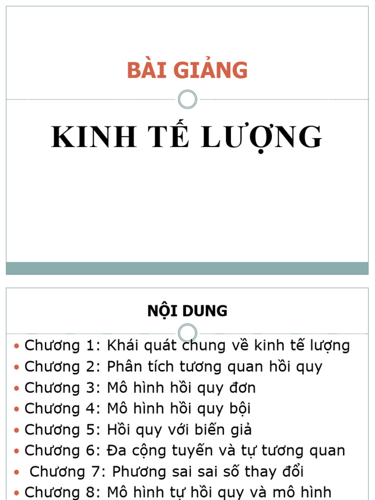 Slide Kinh Te Luong | PDF