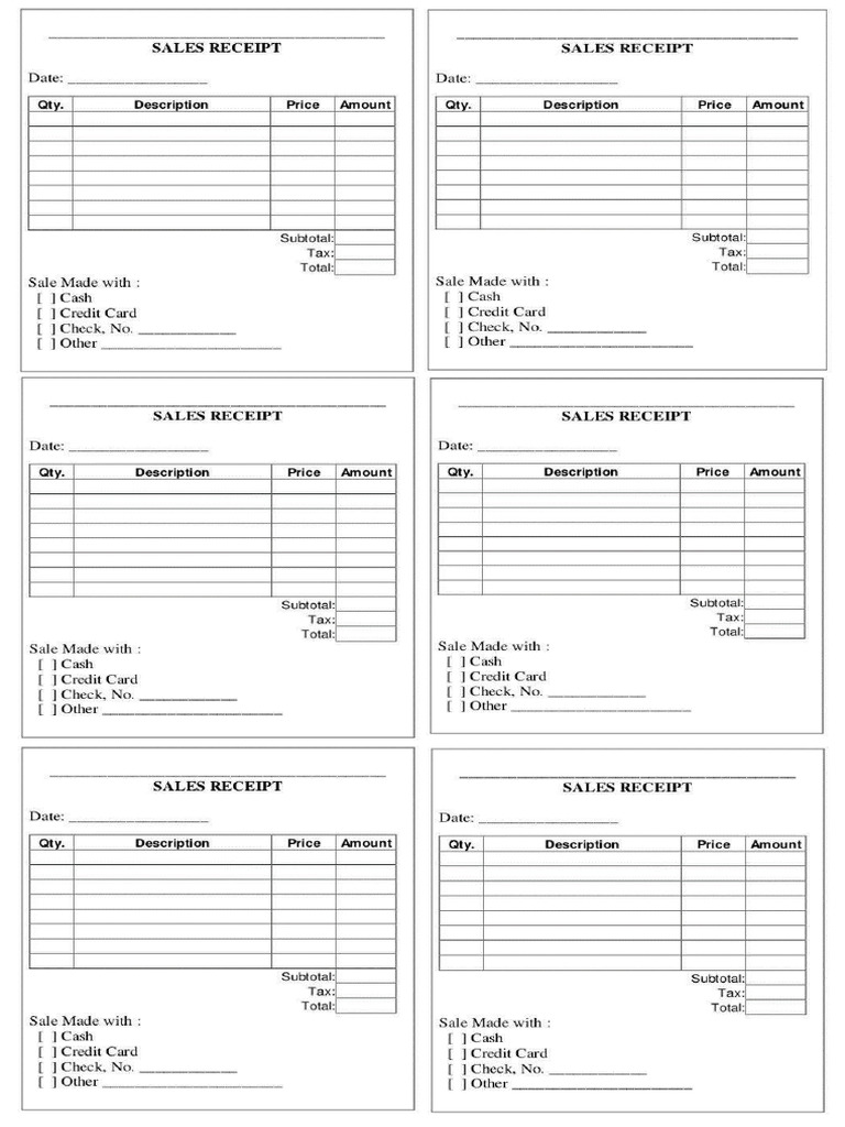 Sales Reciept | PDF