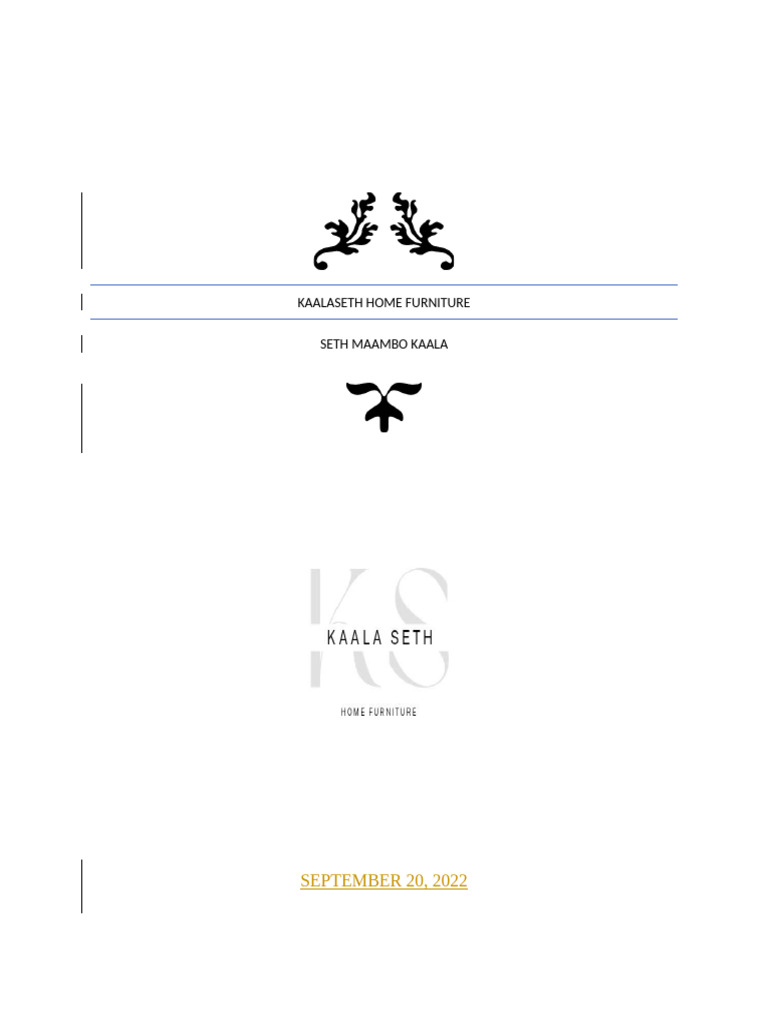 KaalaSeth Home Furniture 20092022 | PDF | Swot Analysis | Marketing