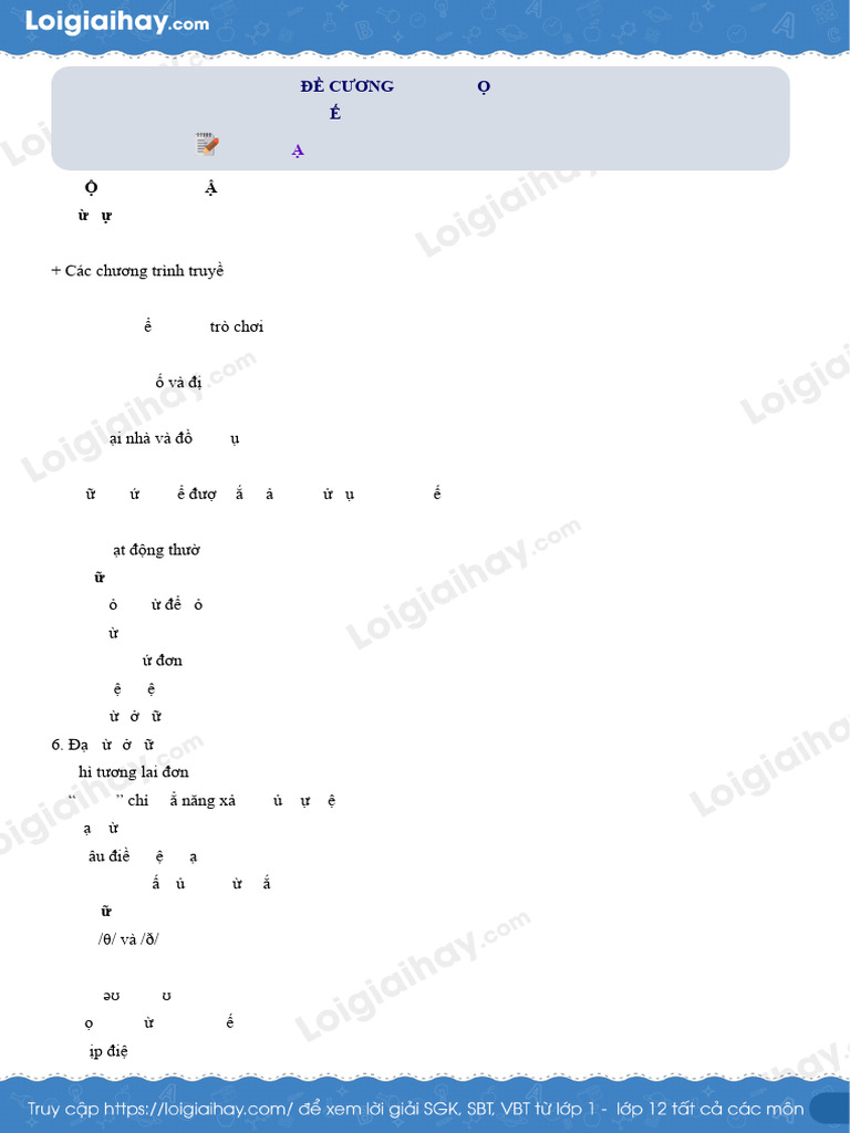 De Cuong On Tap Hk2 Tieng Anh 6 Global Success Co Dap An 1712300875 | PDF