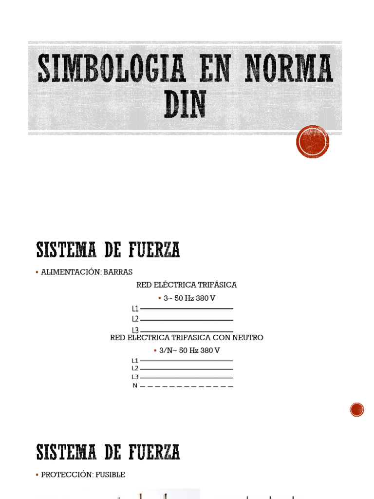 Simbologia en Norma Din | PDF