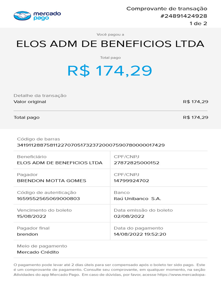 2022 08 14 Receipt | PDF