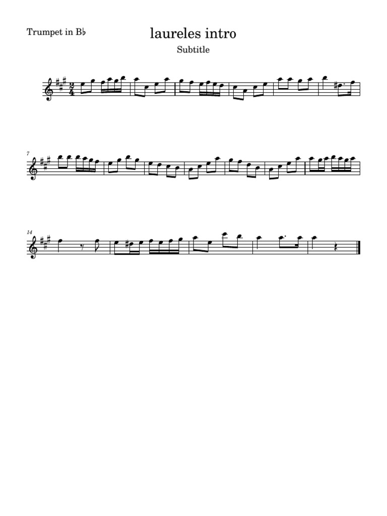 Untitled Score-Trumpet in BB | PDF