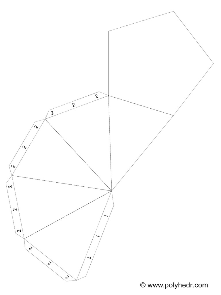 Net Pentagonal Pyramid 5 2 | PDF
