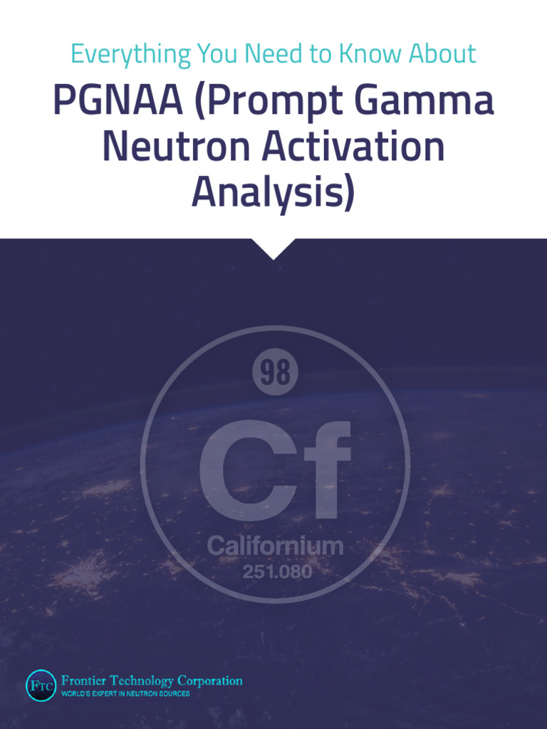 PGNAA Technology Overview by Frontier Corp | PDF | Neutron | Materials