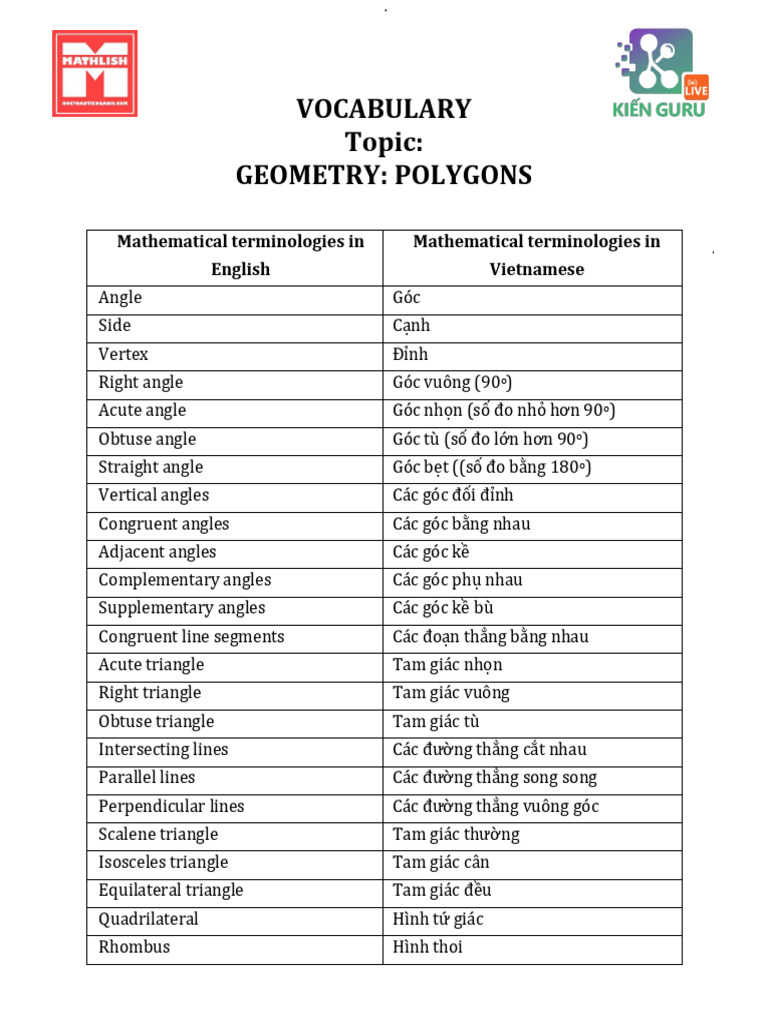 T V NG L P 6 - Geometry Polygons | PDF