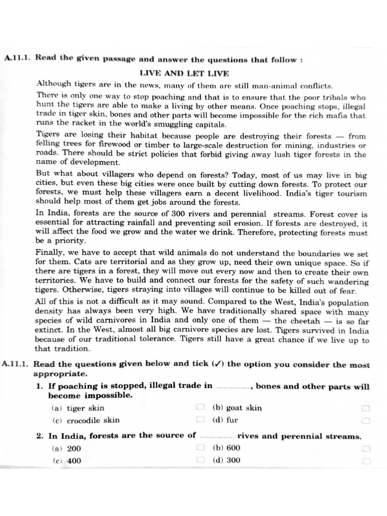 22 - 9 - 2020 Class 9 Reading Passage | PDF