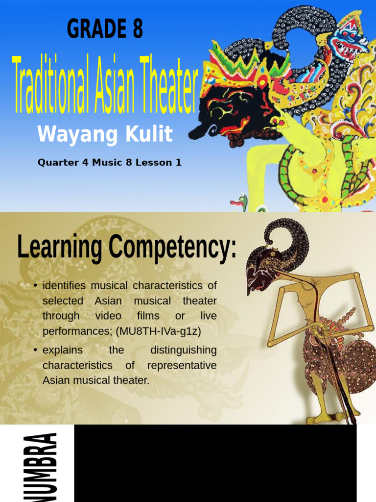 Q4-PPT-Music 8 - Lesson 1 (Traditional Asian Theater) | PDF | Puppets ...