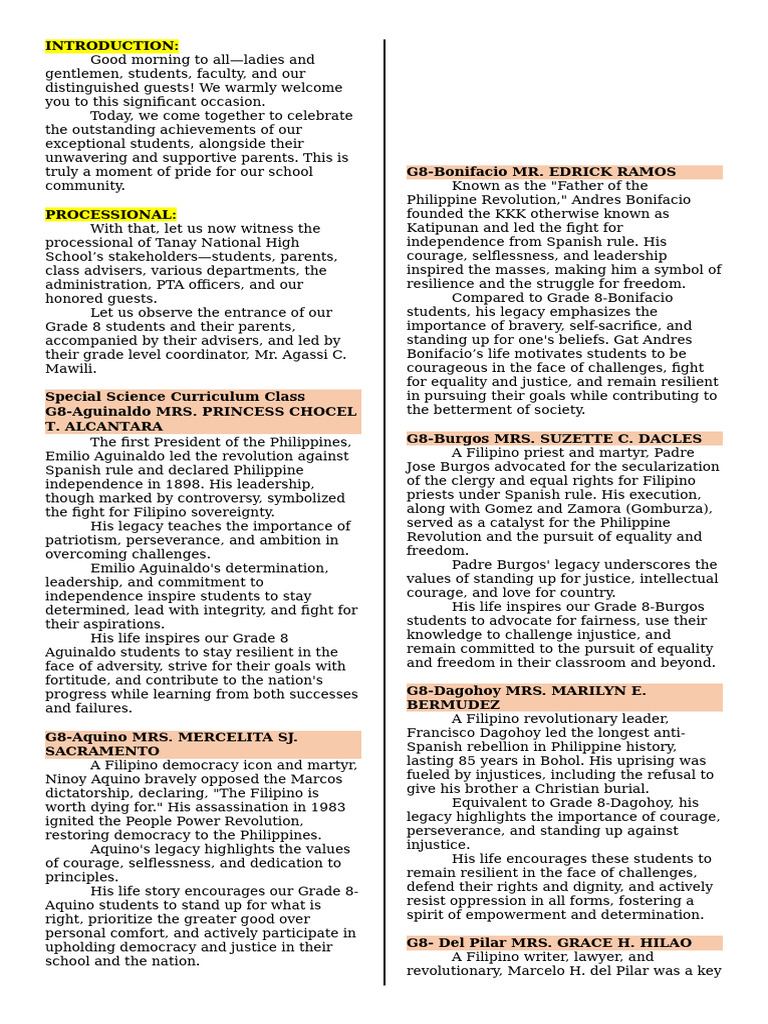 RECOGNITION-SCRIPT-1 | PDF | Philippines | Spanish East Indies