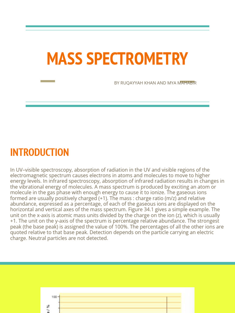 Mass Spectrometry | PDF | Mass Spectrometry | Ion