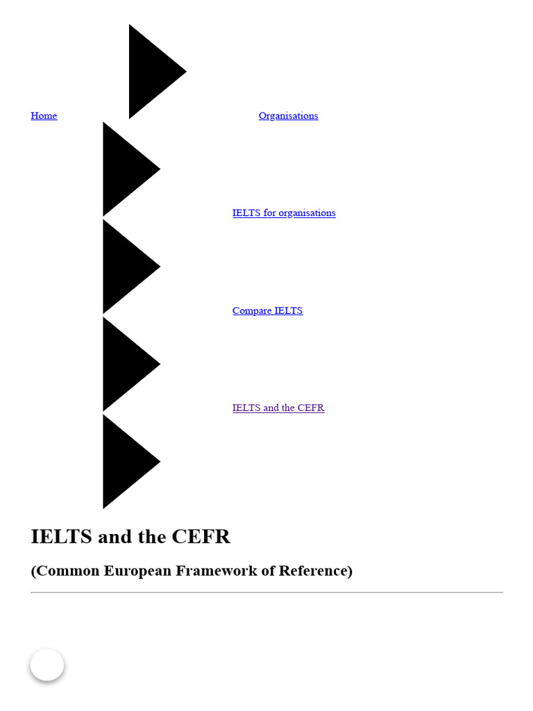 IELTS - IELTS and The CEFR | PDF | International English Language ...