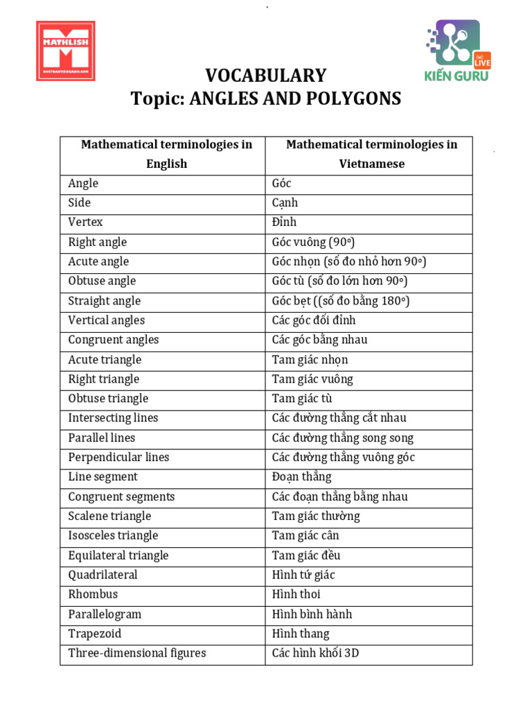 T V NG L P 5 - Angles and Polygons | PDF