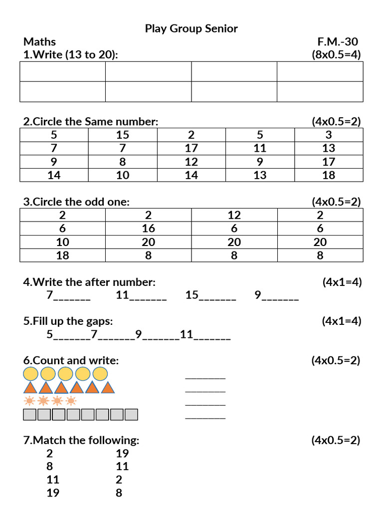 PP2 Maths Revision Exercises | PDF